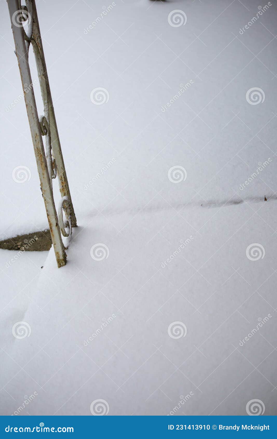 Snow on a Porch stock photo. Image of environment, outdoors - 231413910