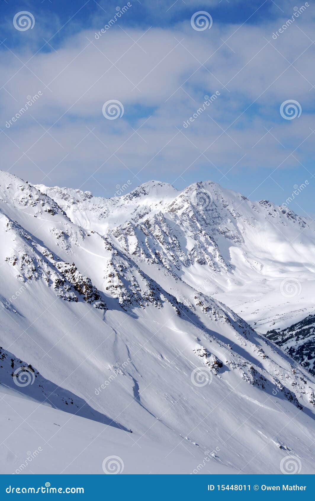 Snow Powder Slope stock image. Image of danger, board - 15448011
