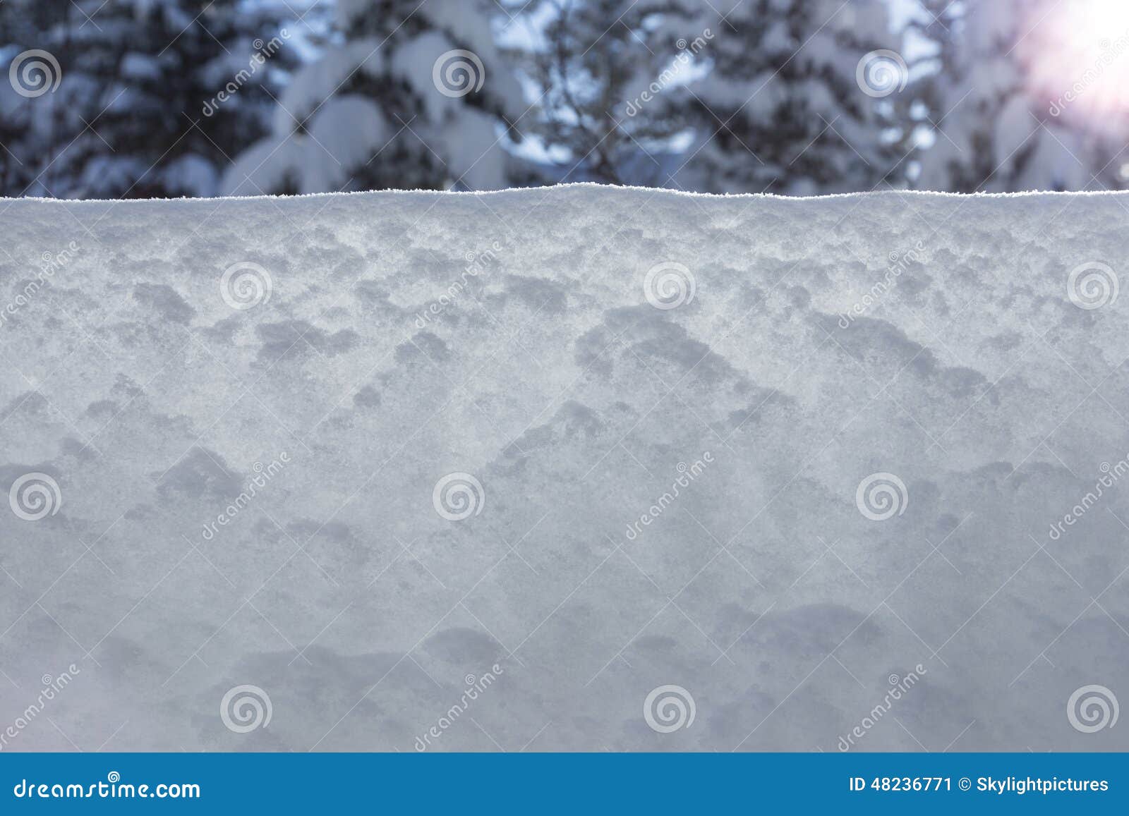 Snow Profile in Sunlight stock image. Image of detail - 48236771