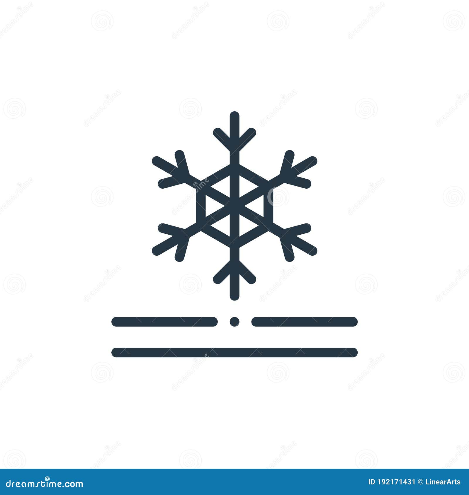 Snow Proof Icon Vector from Fabric Features Concept. Thin Line ...