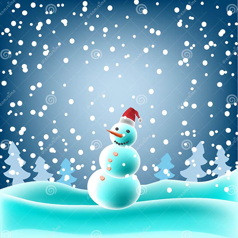 Snow puppet stock vector. Illustration of funny, season - 17455062