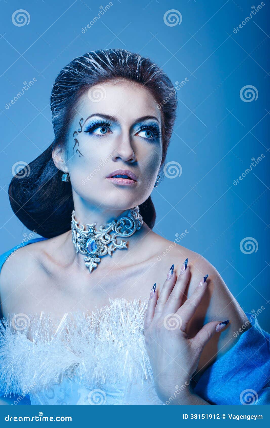 Snow Queen stock photo. Image of glamour, fashion, beauty - 38151912