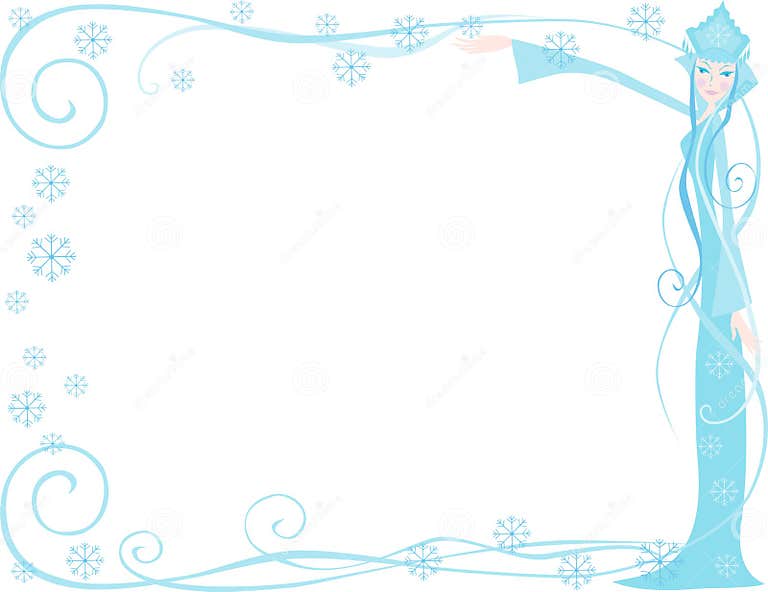 Snow queen stock vector. Illustration of fairy, woman - 46848062