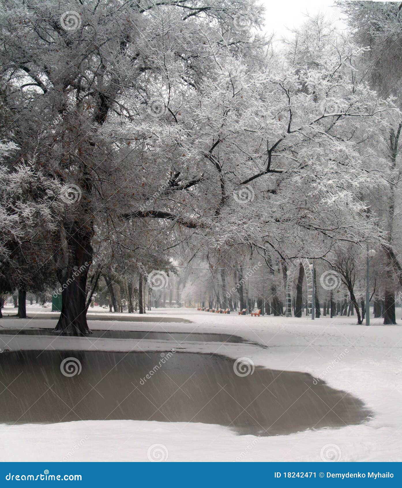 Snow and rain stock image. Image of season, drop, cold - 18242471