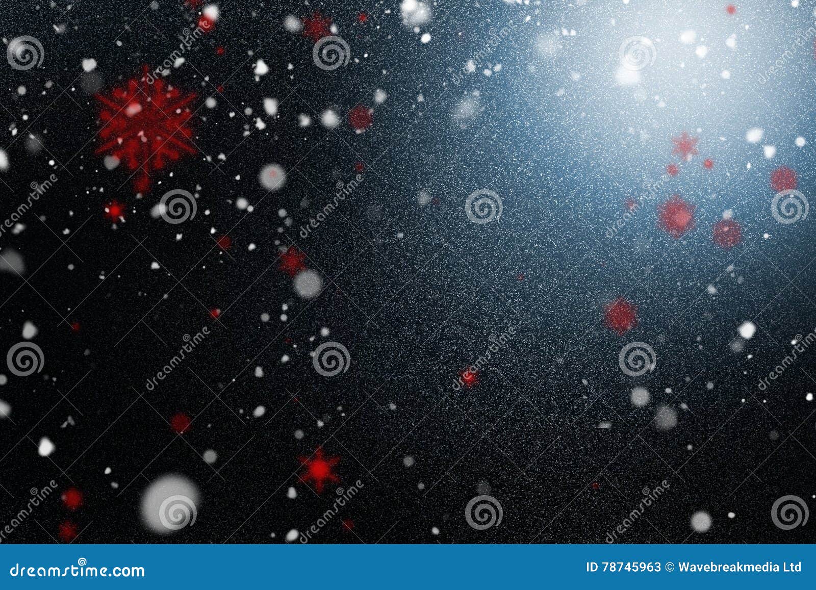Snow with red flakes stock illustration. Illustration of weather - 78745963