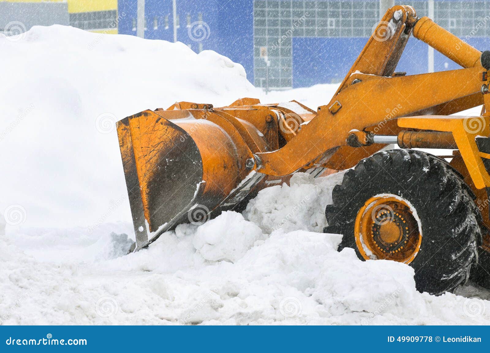 Snow removal stock photo. Image of equipment, digger - 49909778