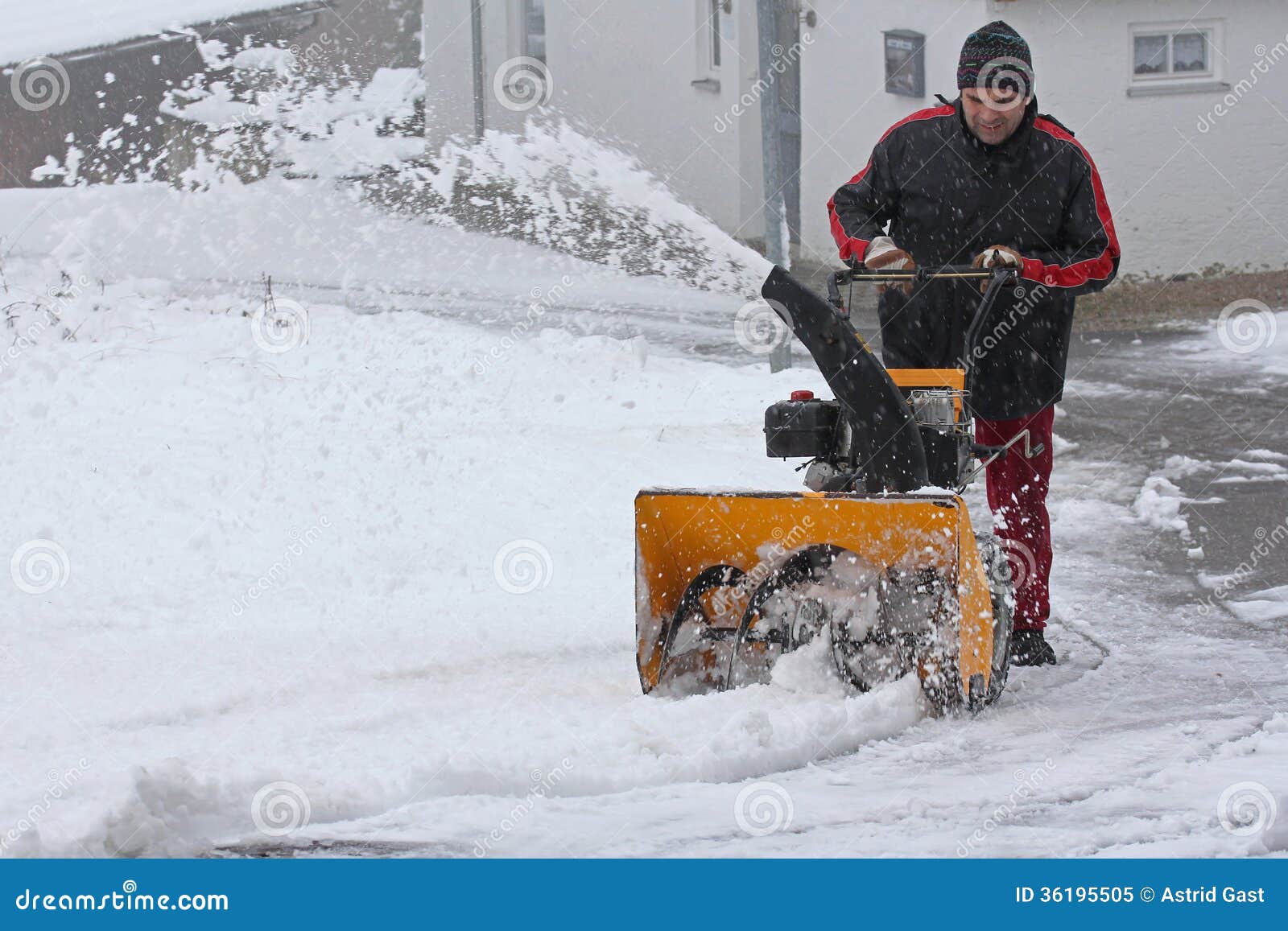 Snow removal stock image. Image of snowbound, smoothness - 36195505