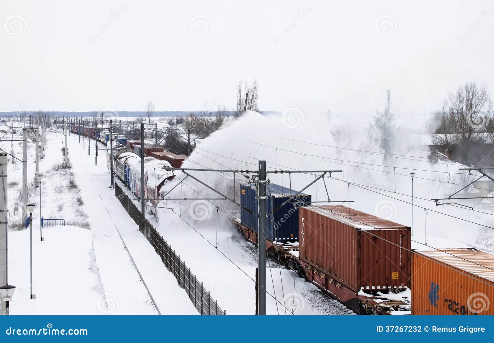 Snow Removal Train - RAW Format Editorial Photography - Image of ...