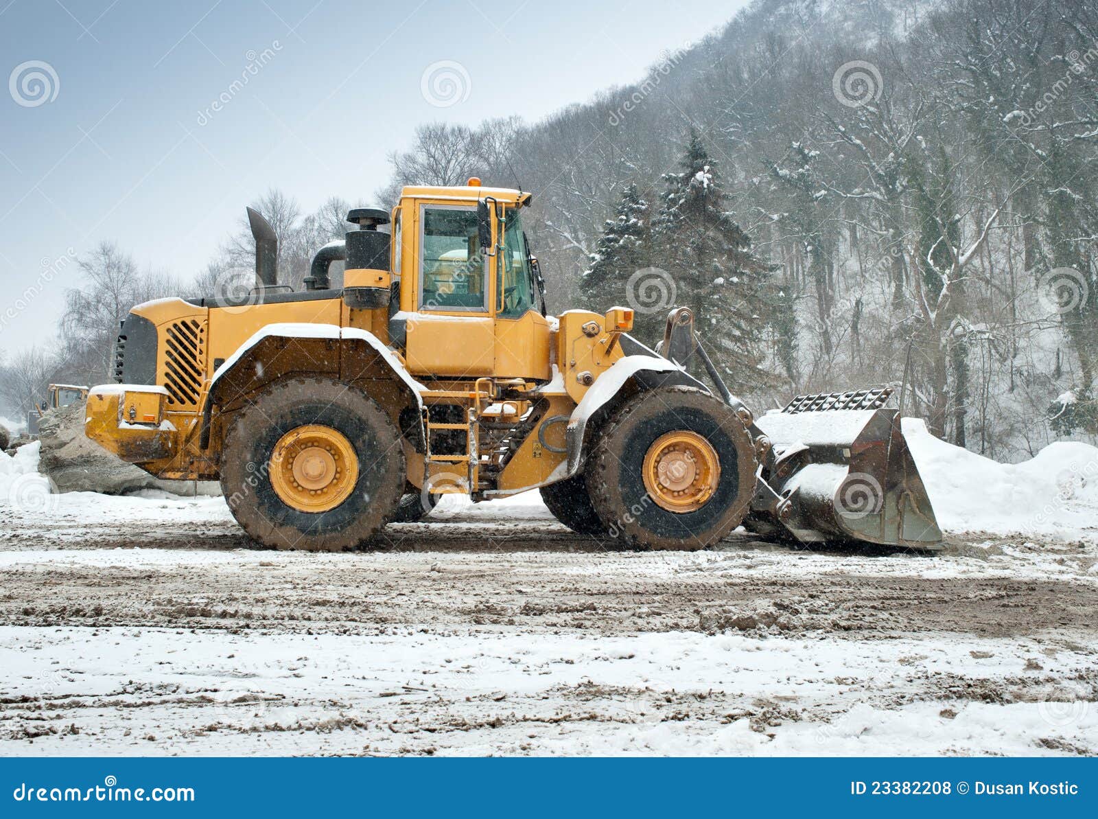 Snow removal vehicle stock photo. Image of cleaning, digger - 23382208