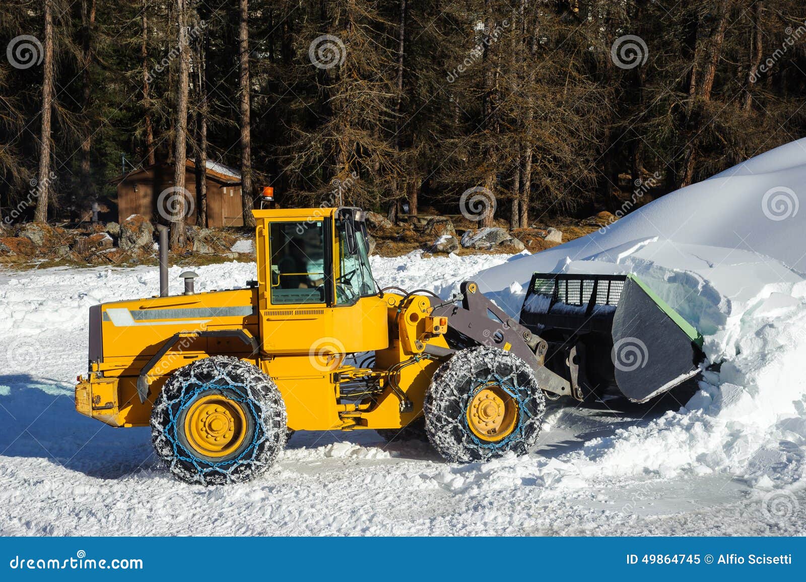Snow removing stock image. Image of machinery, mechanical - 49864745