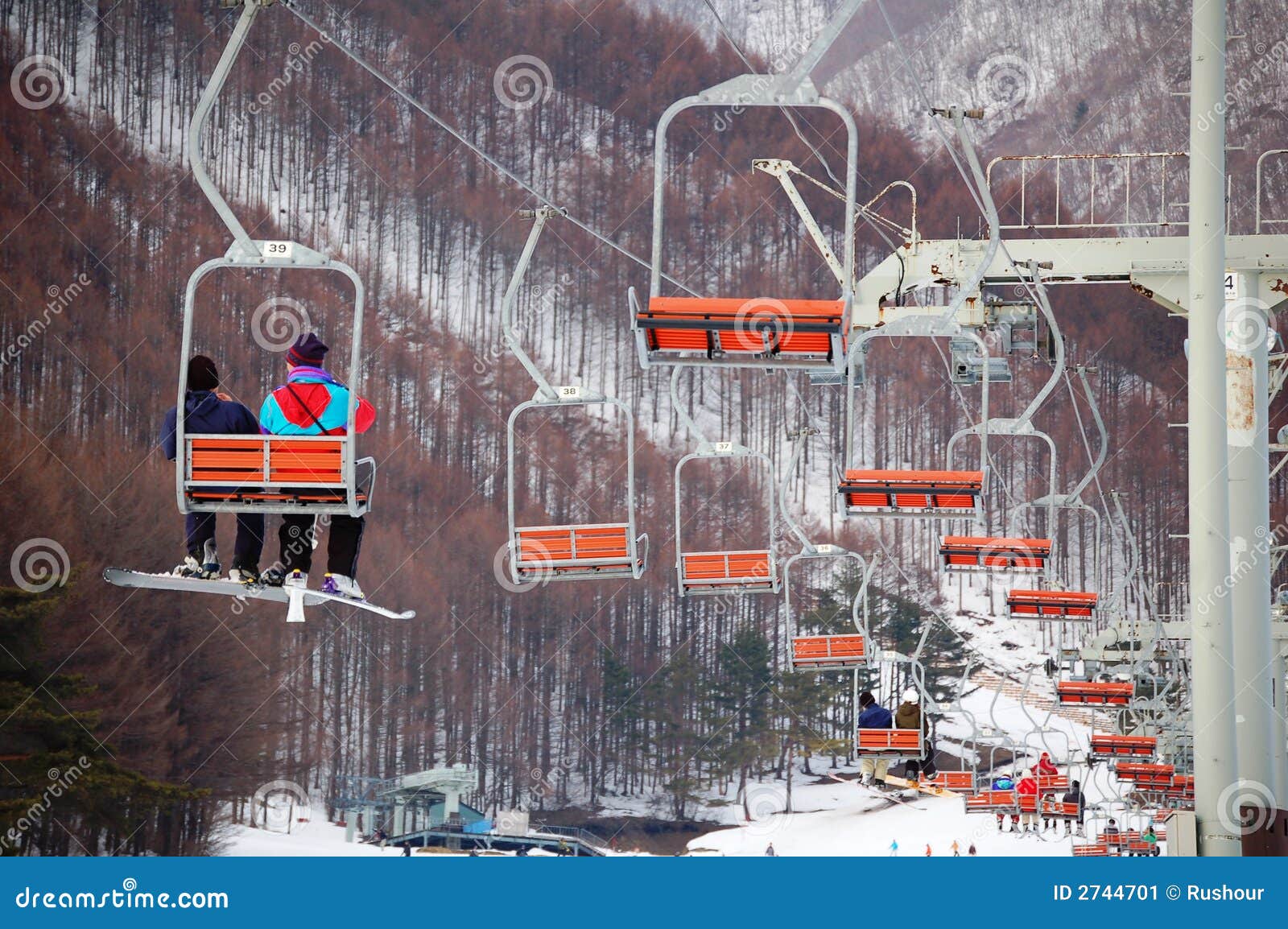Snow Resort - Gondola Lifter Stock Image - Image of lift, snow: 2744701