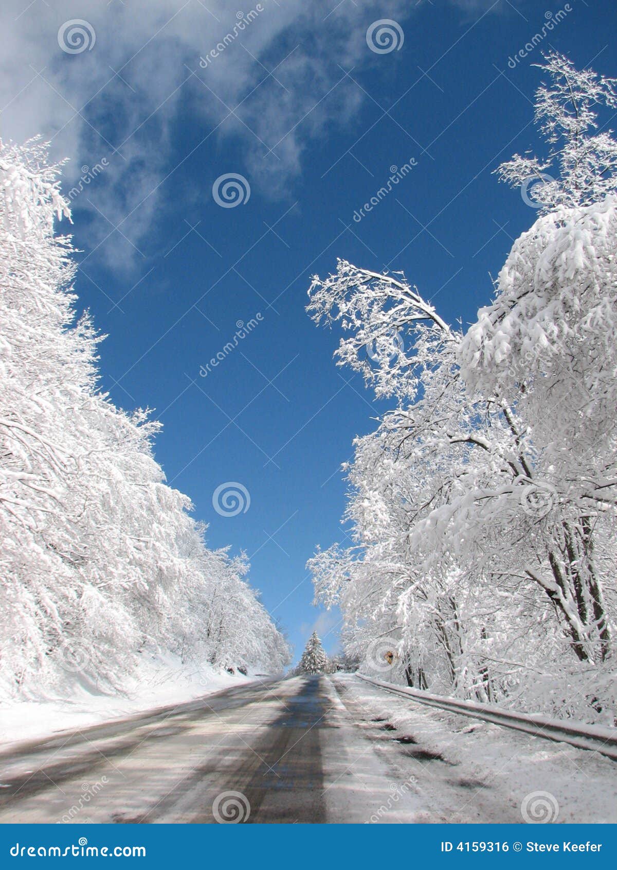 Snow Road stock photo. Image of winter, road, west, cold - 4159316