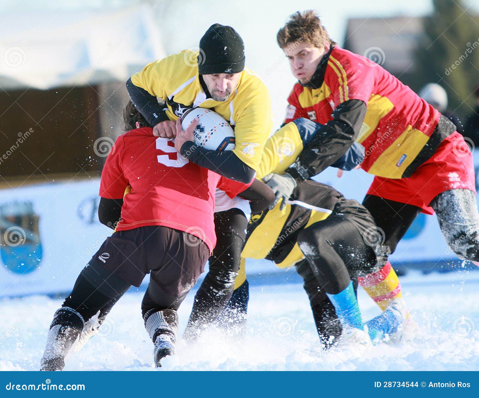 SNOW RUGBY INTERNATIONAL TARVISIO Editorial Stock Image - Image of ...