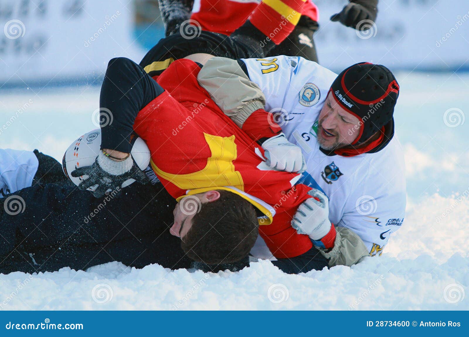 SNOW RUGBY INTERNATIONAL TARVISIO Editorial Image - Image of tournament ...