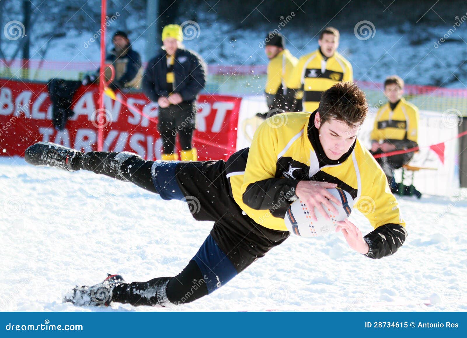 SNOW RUGBY INTERNATIONAL TARVISIO Editorial Image - Image of tournament ...