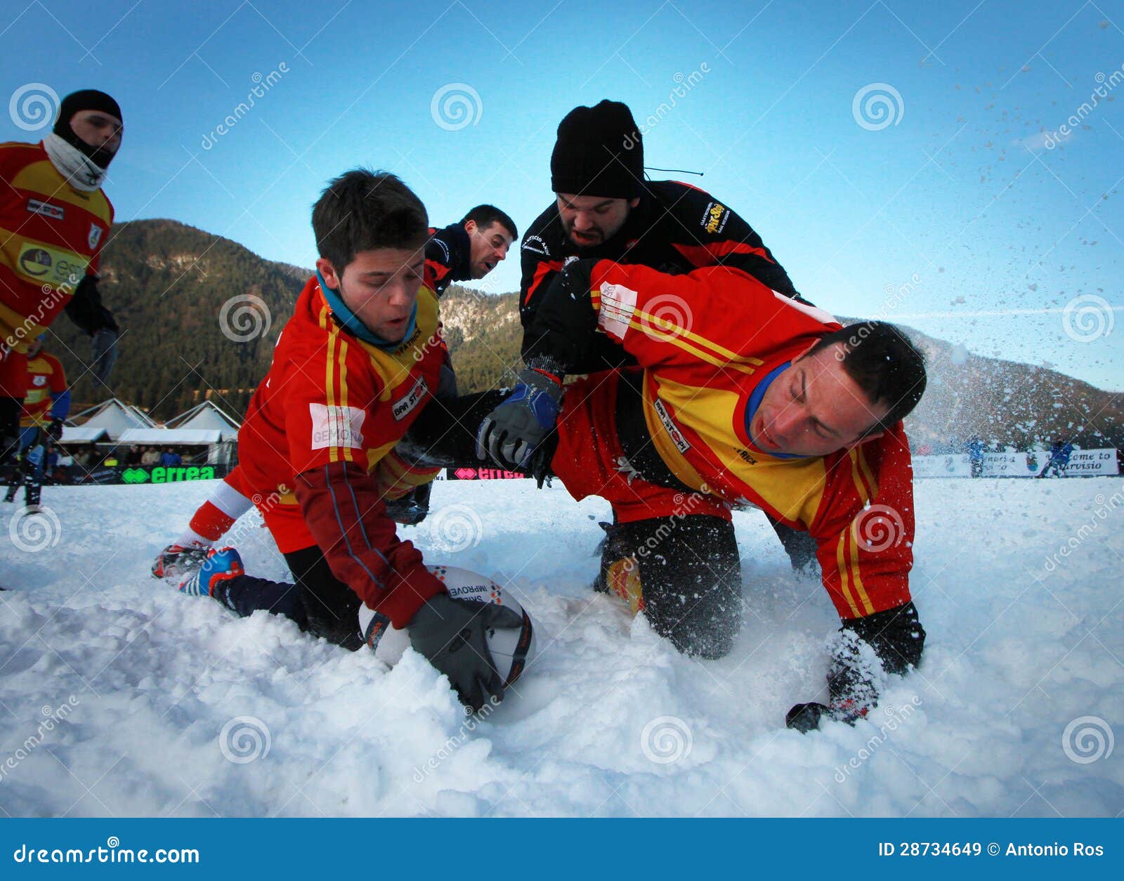 SNOW RUGBY INTERNATIONAL TARVISIO Editorial Stock Image - Image of ...