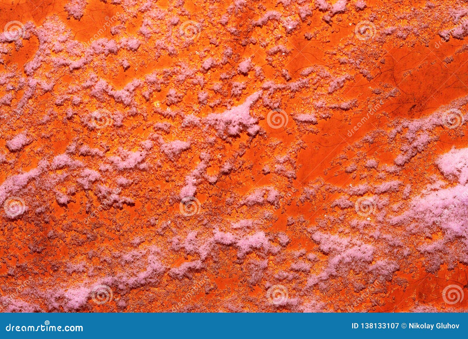 Snow on a Rusty Sheet of Paper Stock Image - Image of cold, textured ...
