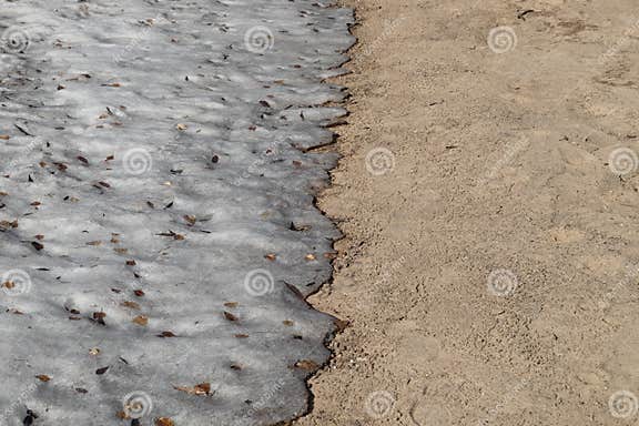 Snow and sand stock image. Image of orange, arid, tourism - 73280473