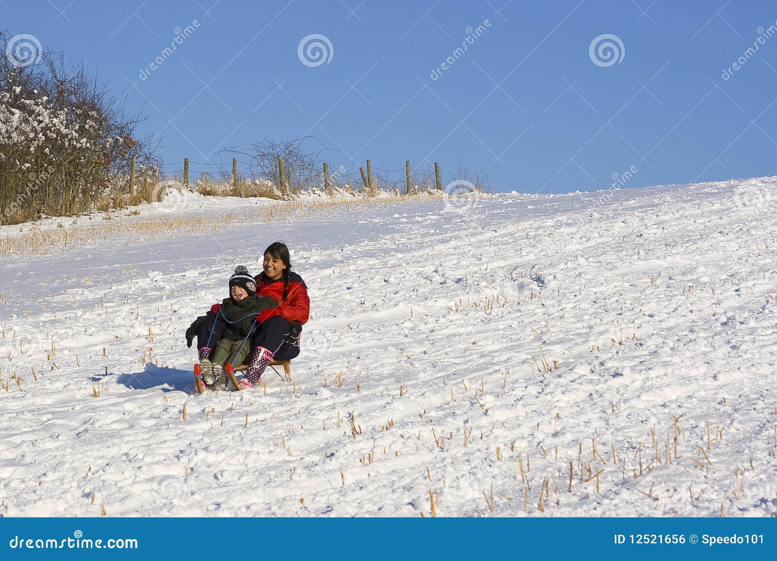 Snow scene stock photo. Image of beauty, hillside, freeze - 12521656