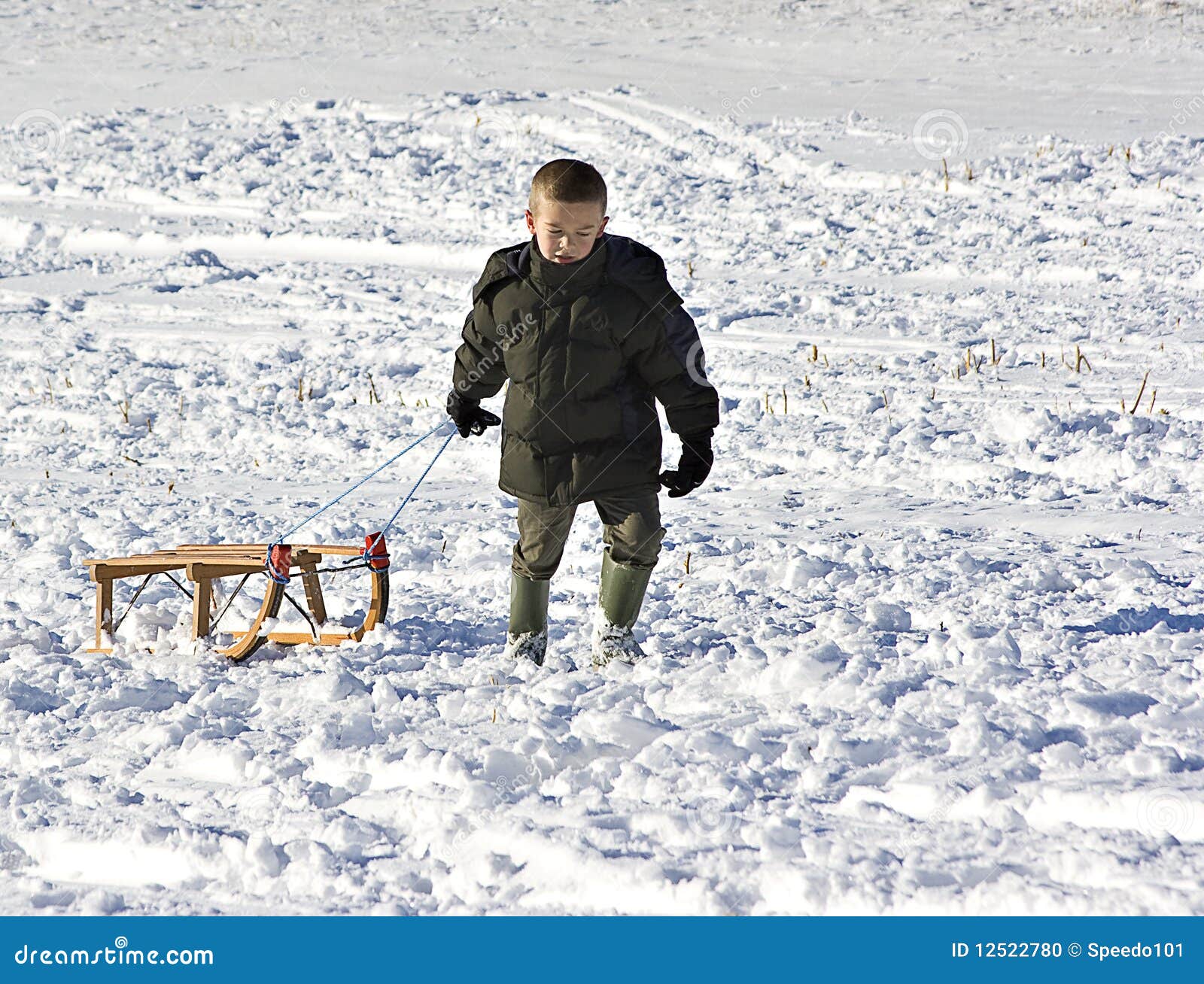Snow scene stock photo. Image of frosty, play, cold, december - 12522780