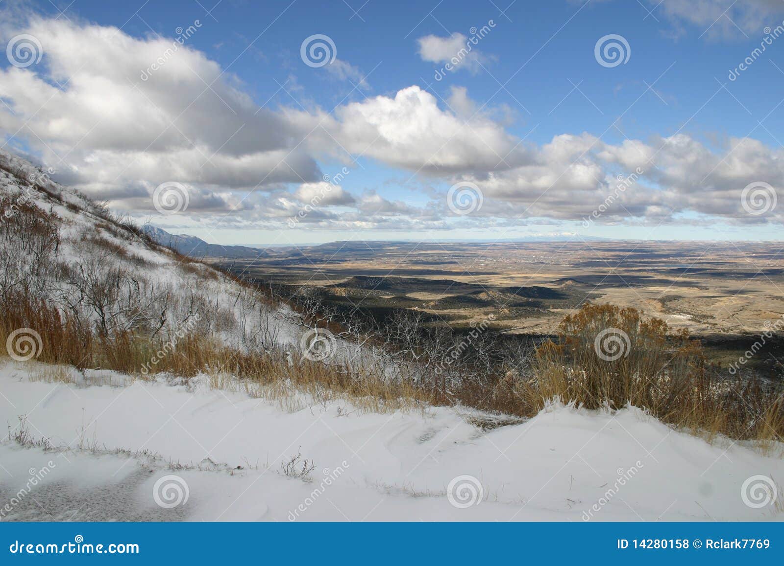 Snow Scene in Mesa Verde National Park Stock Photo - Image of mesa ...