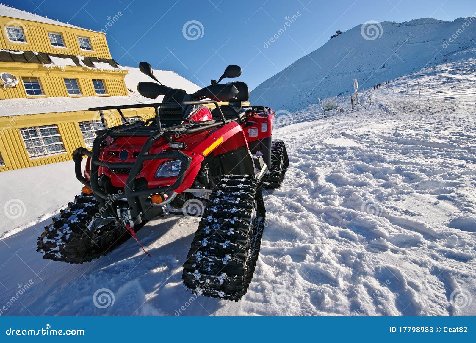 Snow scooter stock image. Image of cold, outdoor, nature - 17798983