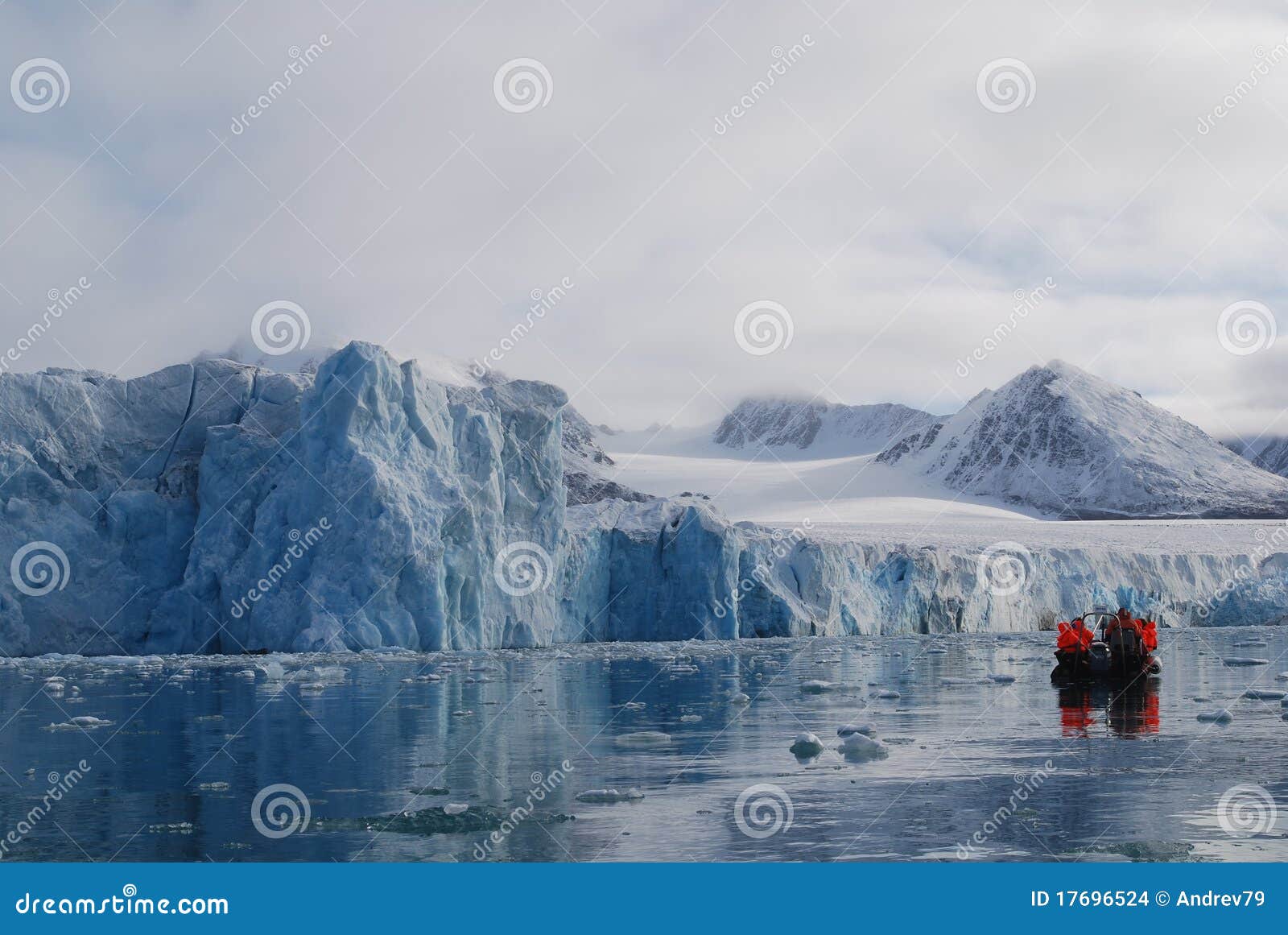 Snow and Sea in Svalbard Islands Stock Photo - Image of landscape ...