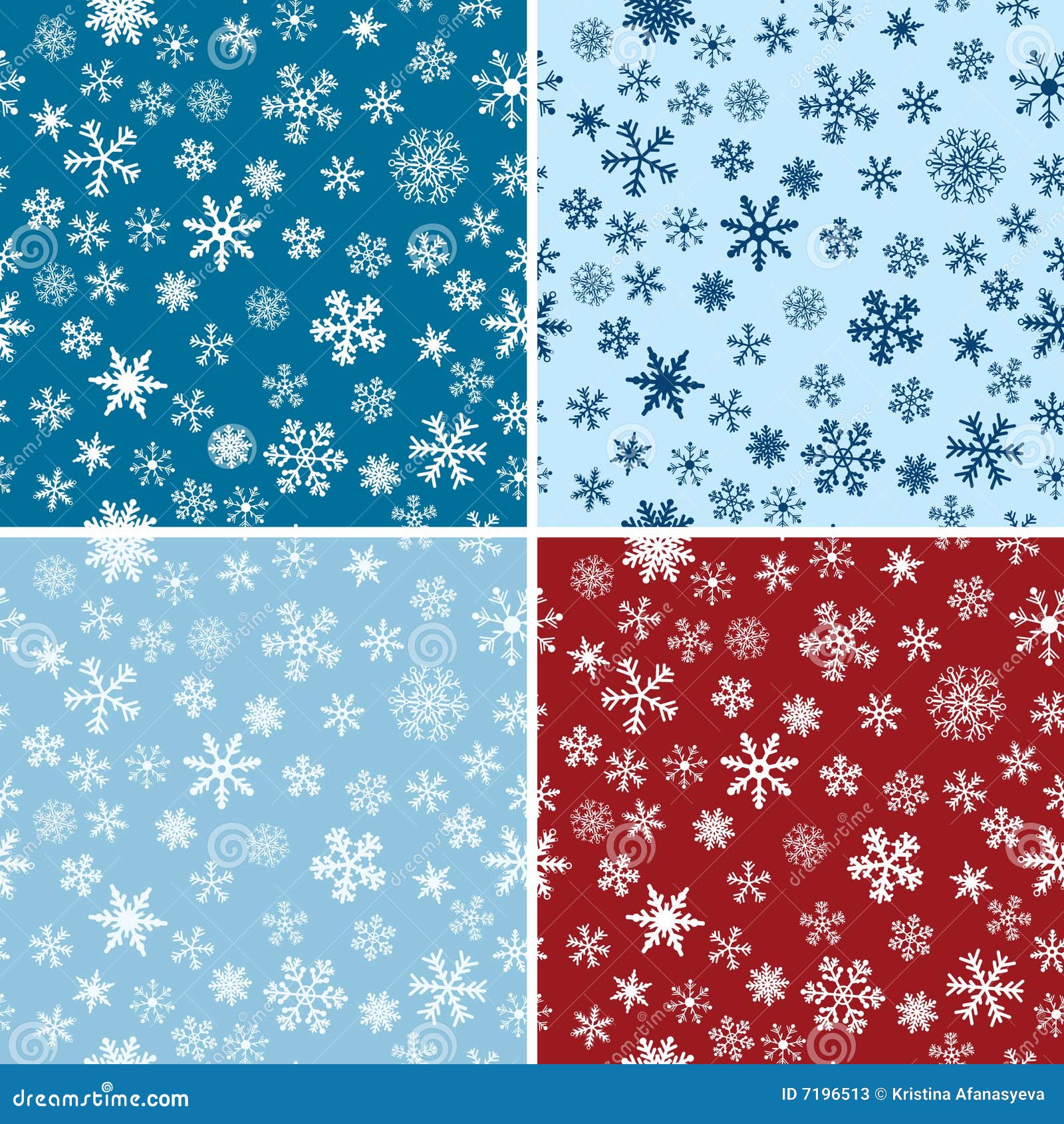 Snow Seamless Vector Backgrounds Set Royalty-Free Stock Photography ...
