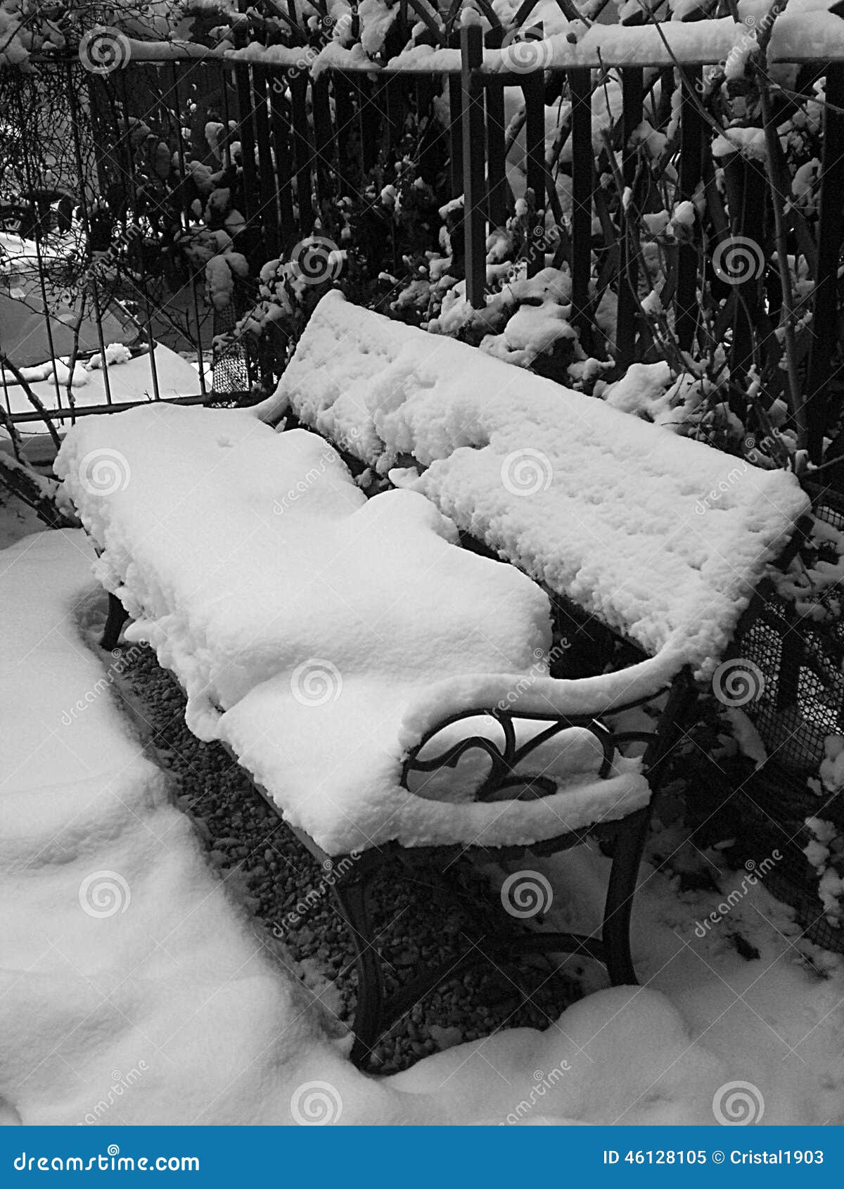 Snow stock image. Image of loneliness, peace, sense, winter - 46128105