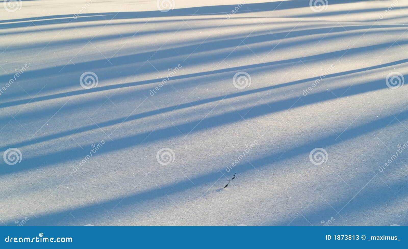 Snow and shadows stock image. Image of blue, snow, scene - 1873813