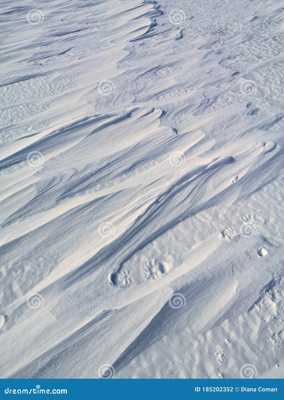 Snow Shapes Made by Blizzard Stock Photo - Image of beautiful, outdoor ...