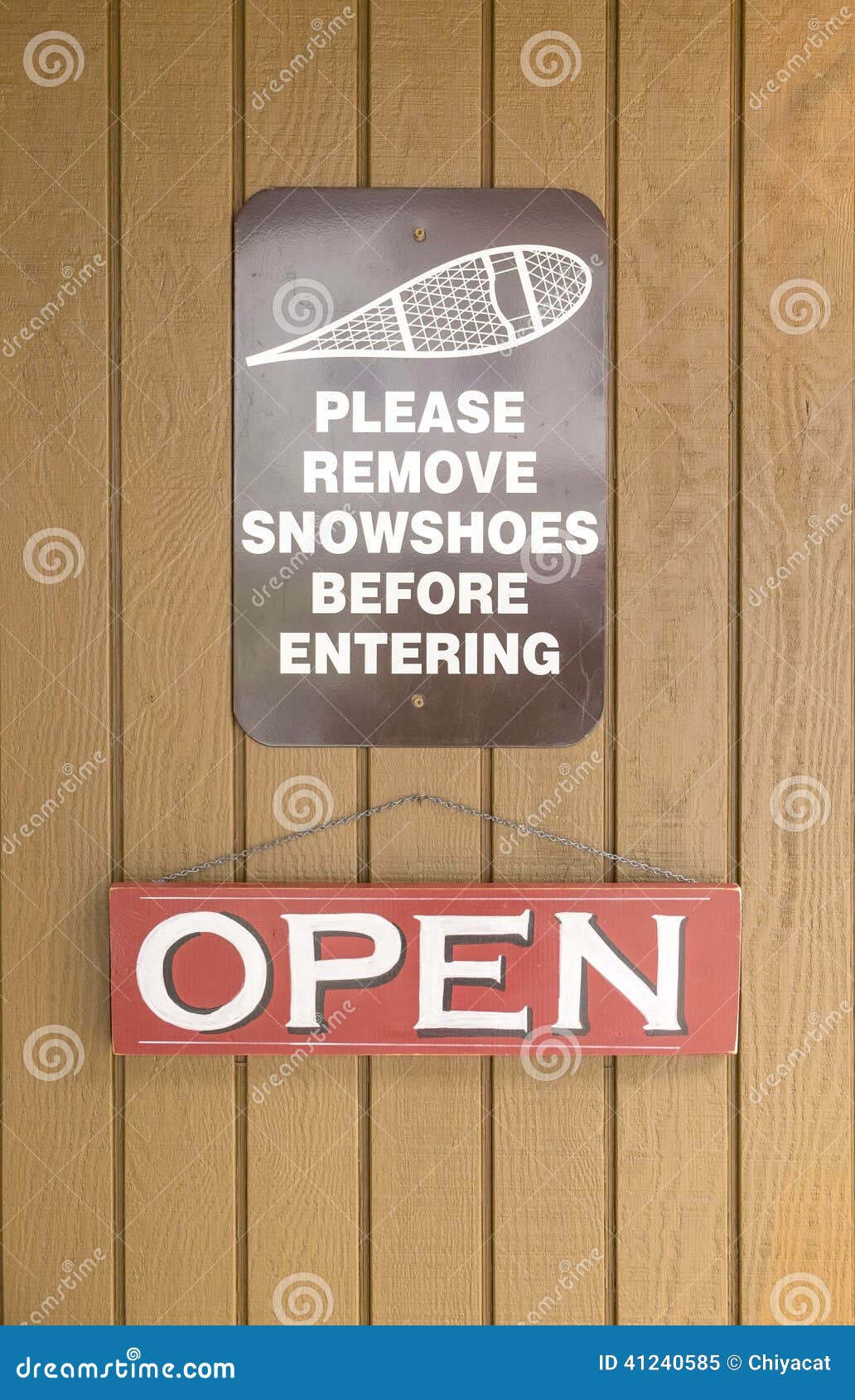Snow Shoe Sign stock image. Image of sign, weather, cold - 41240585