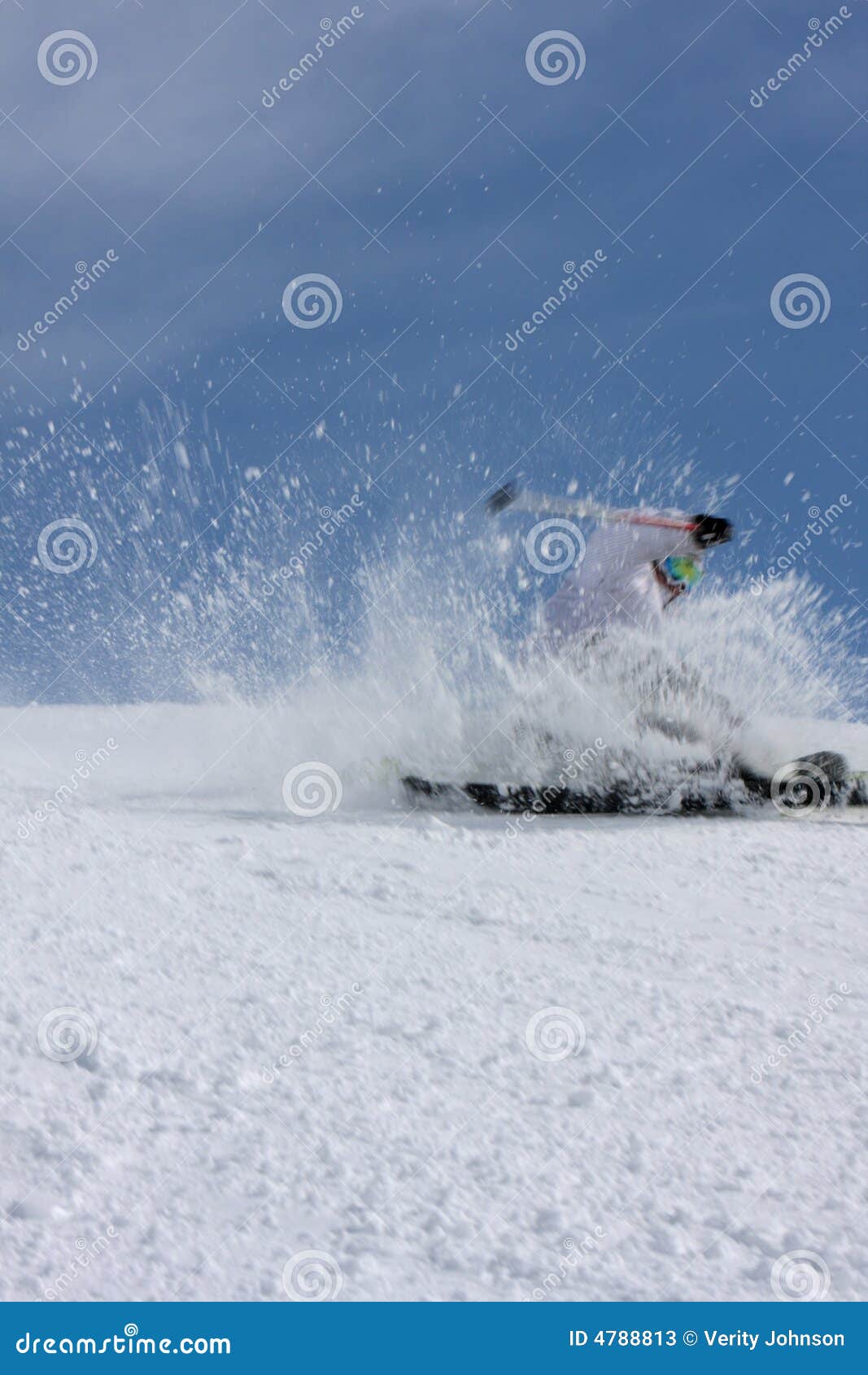Snow skiers fall stock image. Image of poles, fall, danger - 4788813