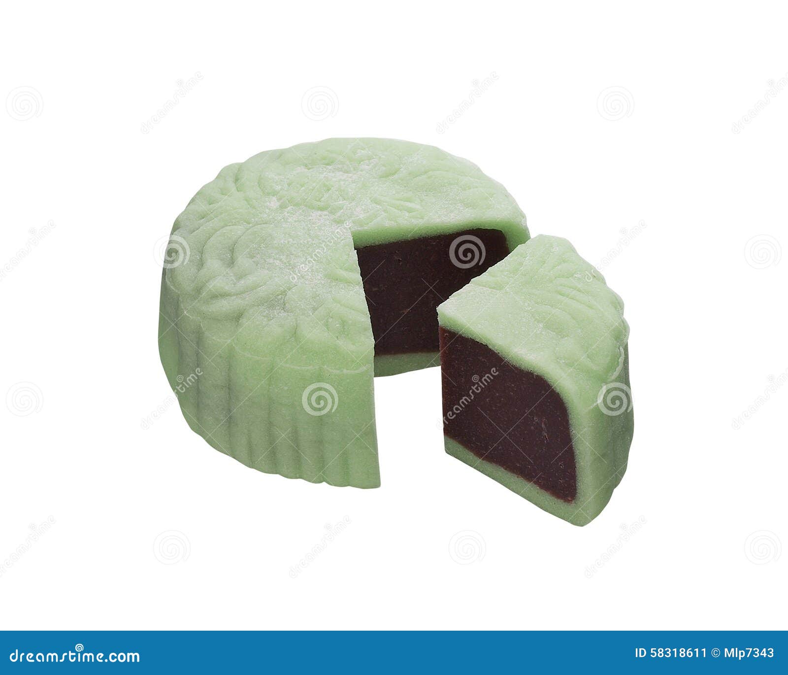 Snow Skin Red Bean Paste Moon Cake Stock Image - Image of cultural ...