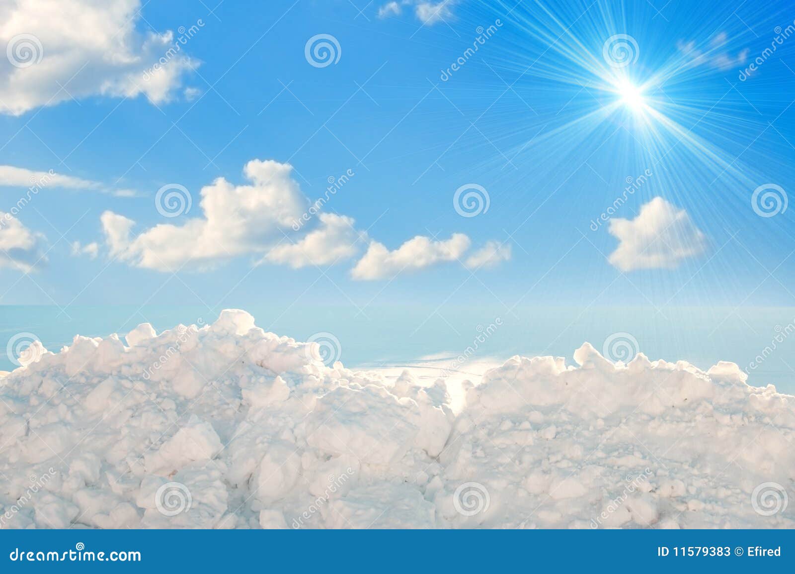 Snow and sky stock image. Image of sunlight, blue, peak - 11579383