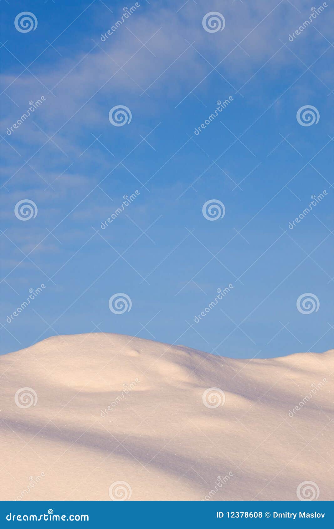 Only snow and sky stock photo. Image of backgrounds, landscape - 12378608