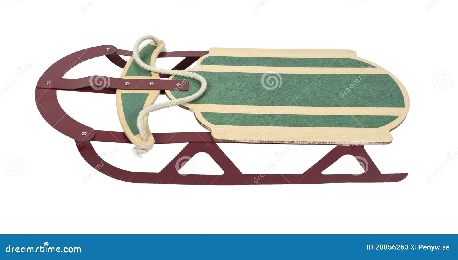 Snow Sled stock image. Image of metal, sport, pull, retro - 20056263