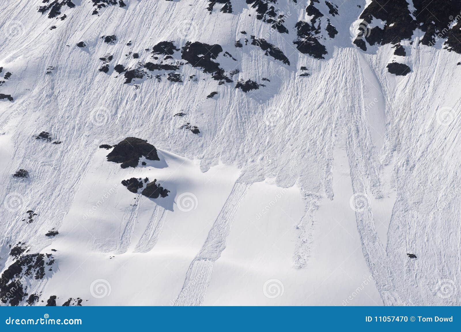 Snow slide in mountains stock photo. Image of outdoor - 11057470