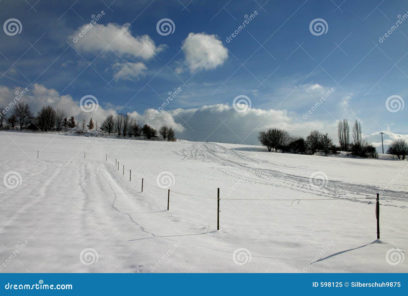 Snow Slope stock image. Image of blue, landscape, recreation - 598125