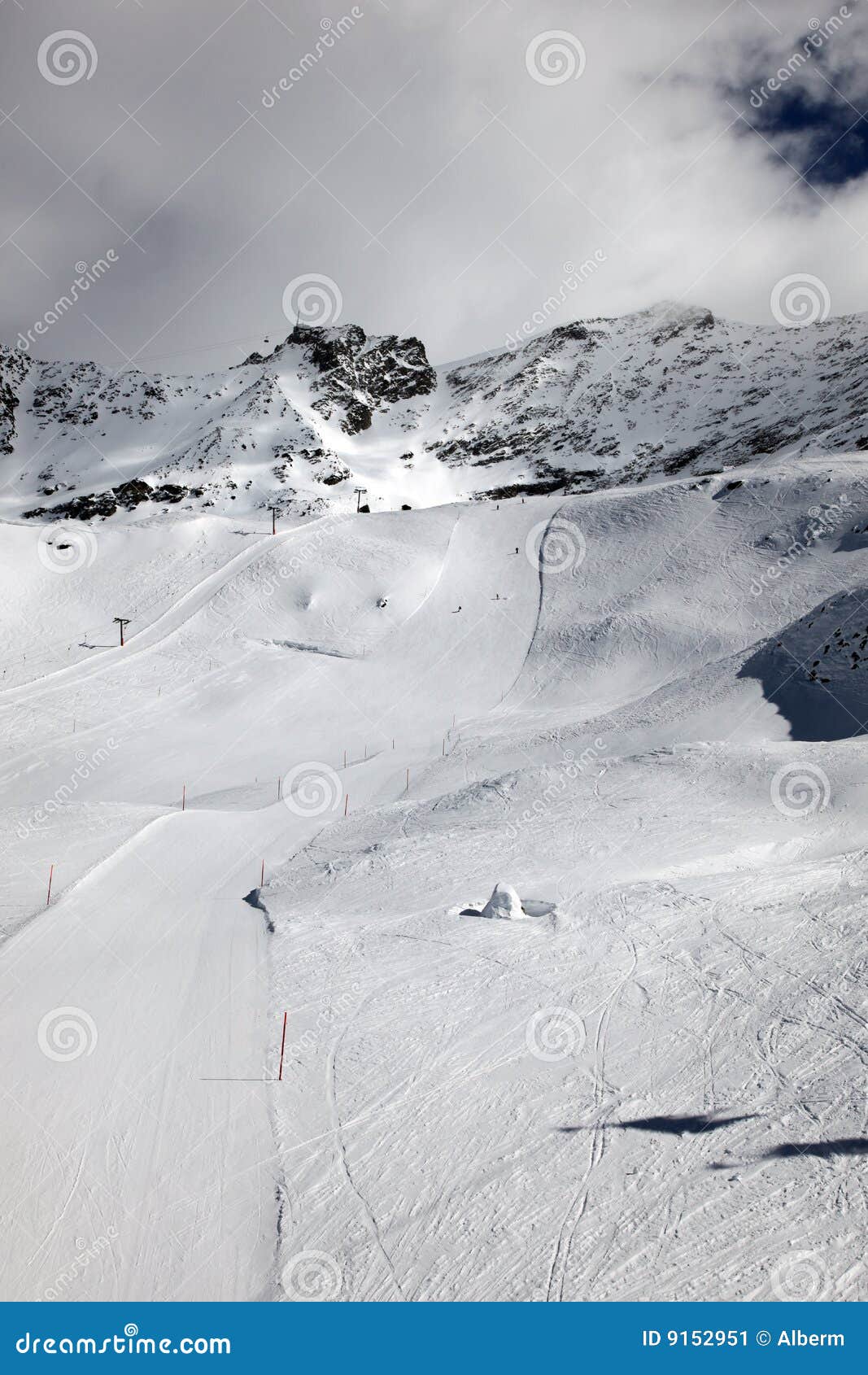 Snow Slope Swiss Alps stock image. Image of outdoors, mountain - 9152951