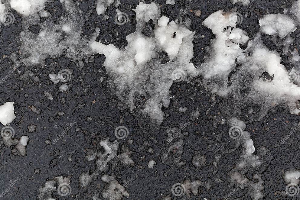 Snow slush stock photo. Image of melt, spring, marks - 84437018