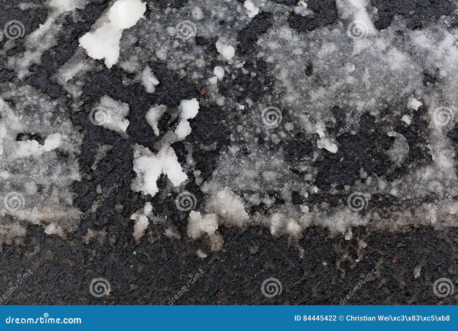 Snow slush stock photo. Image of outdoor, road, snow - 84445422