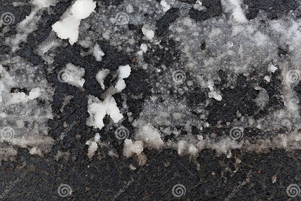 Snow slush stock photo. Image of outdoor, road, snow - 84445422