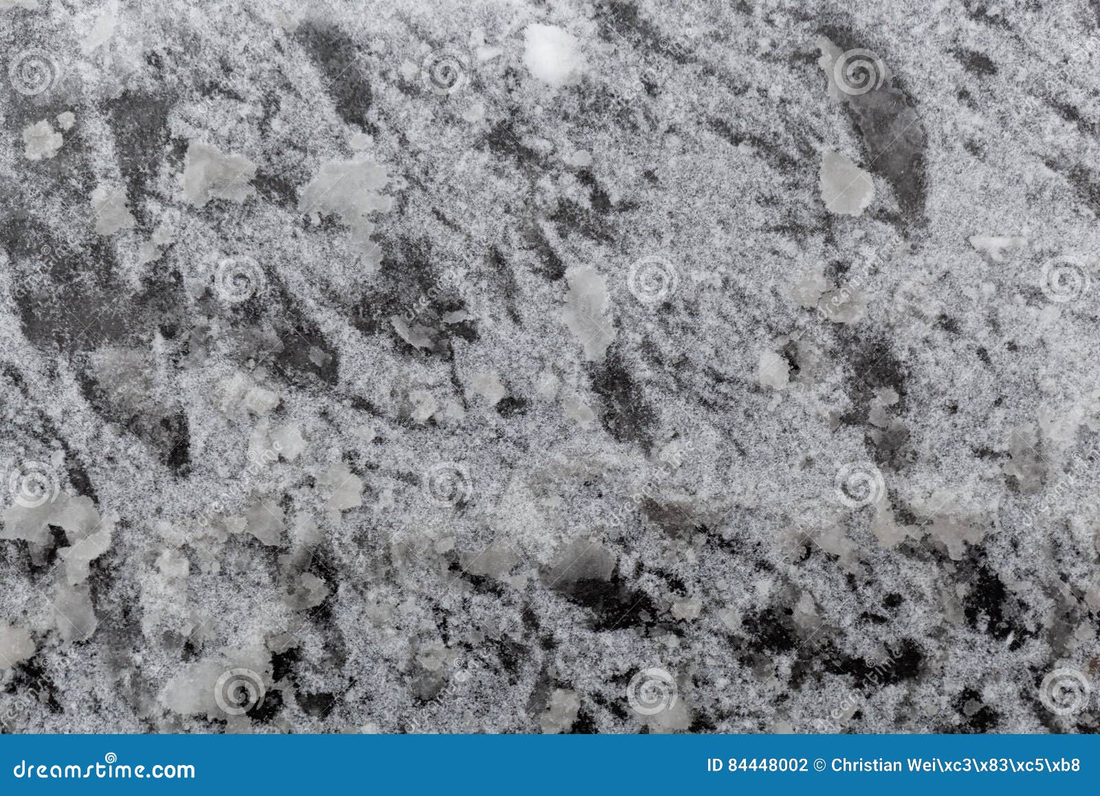 Snow slush stock photo. Image of puddle, change, melt - 84448002