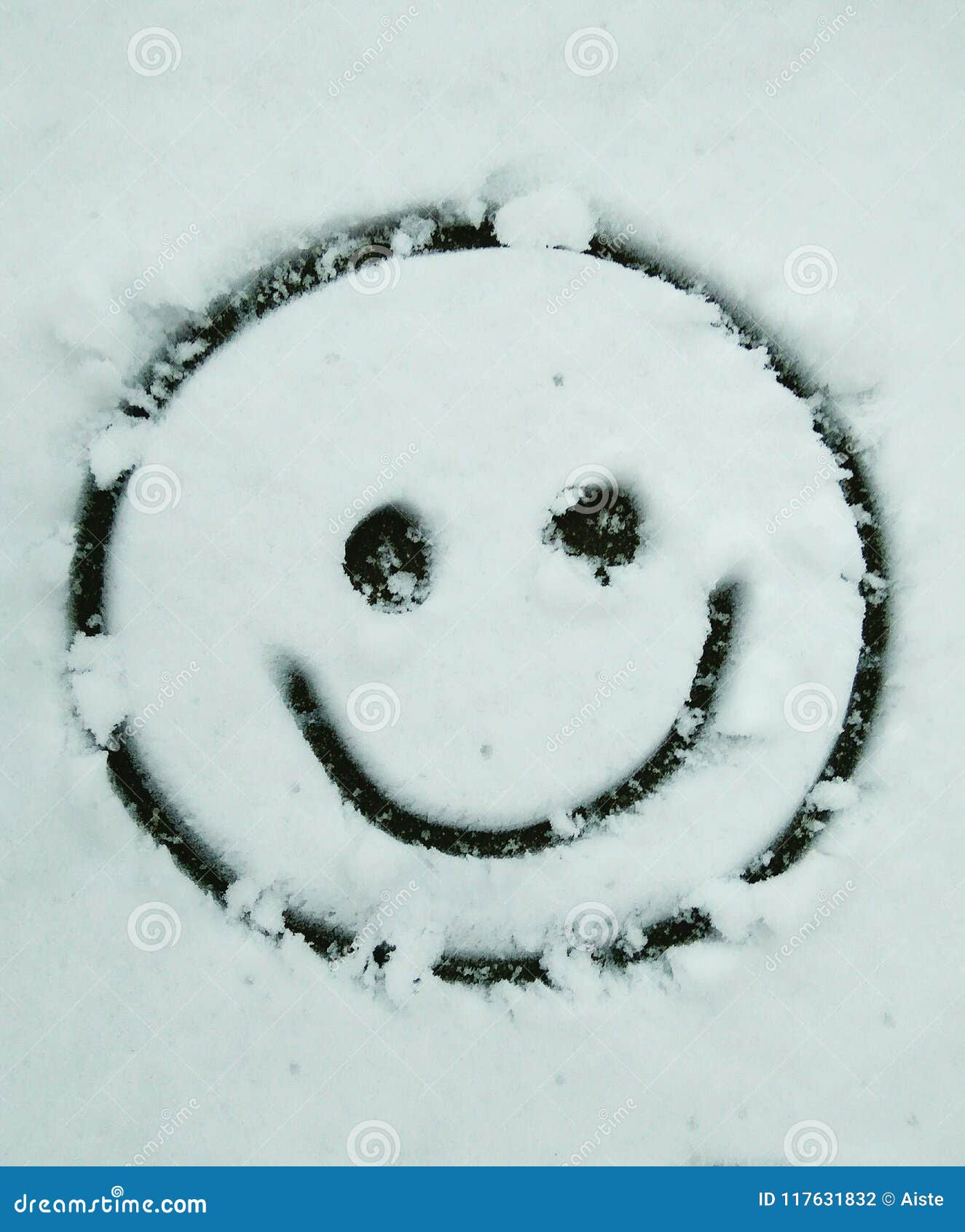Snow smile stock photo. Image of white, happy, winte - 117631832