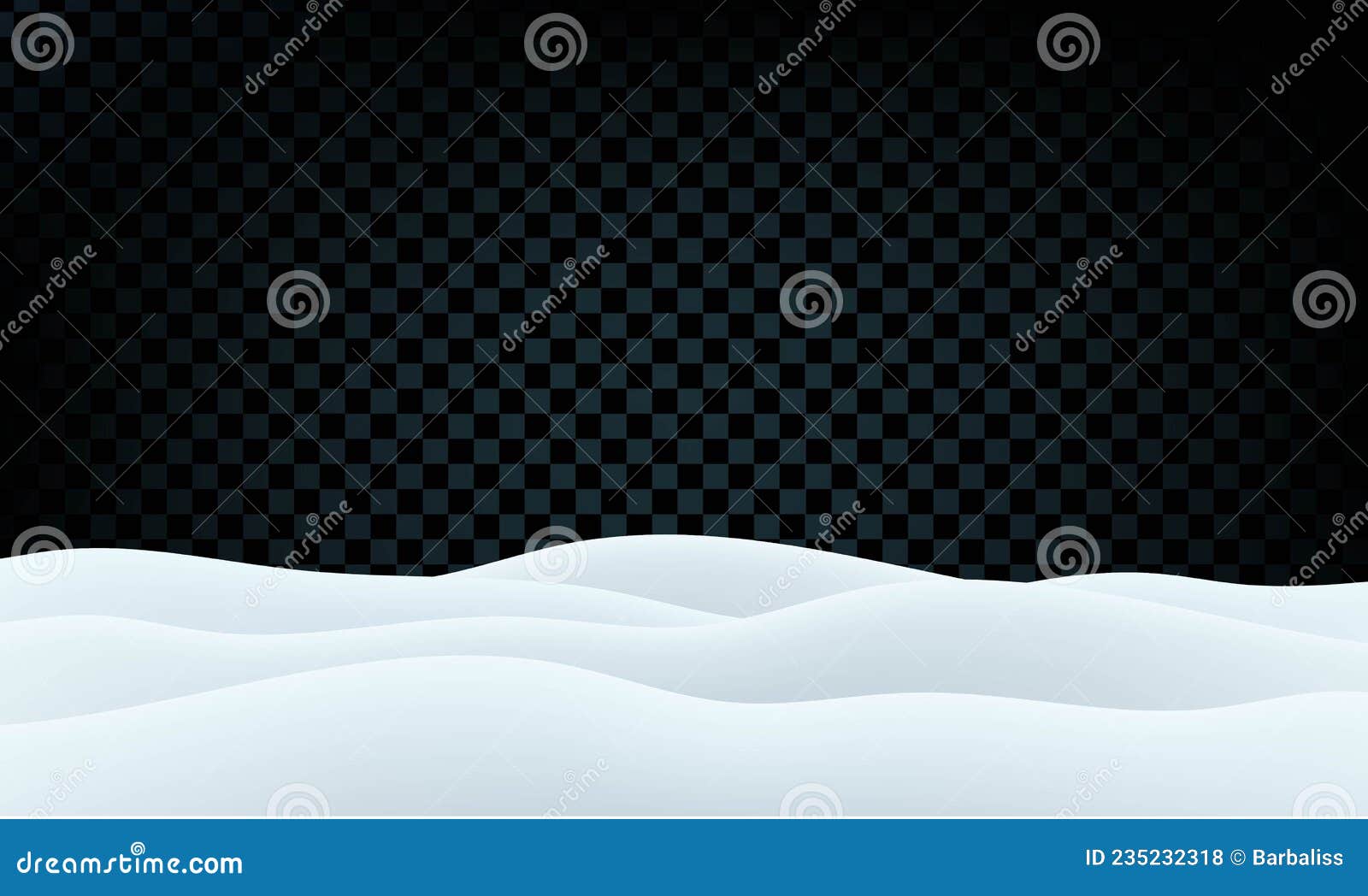 Set Of Snow Cap, Snowball, Snowdrift With Transparent Shadow Isolated ...