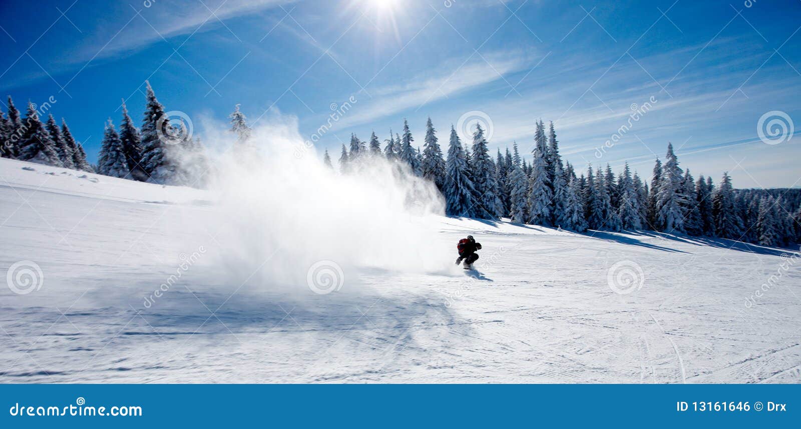 Snow splash stock photo. Image of season, fast, trick - 13161646
