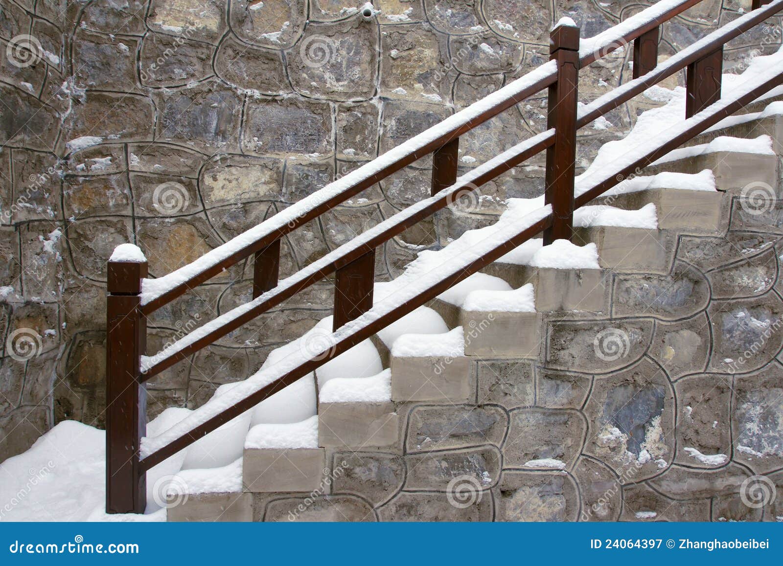 Snow Stair Royalty Free Stock Photography - Image: 24064397