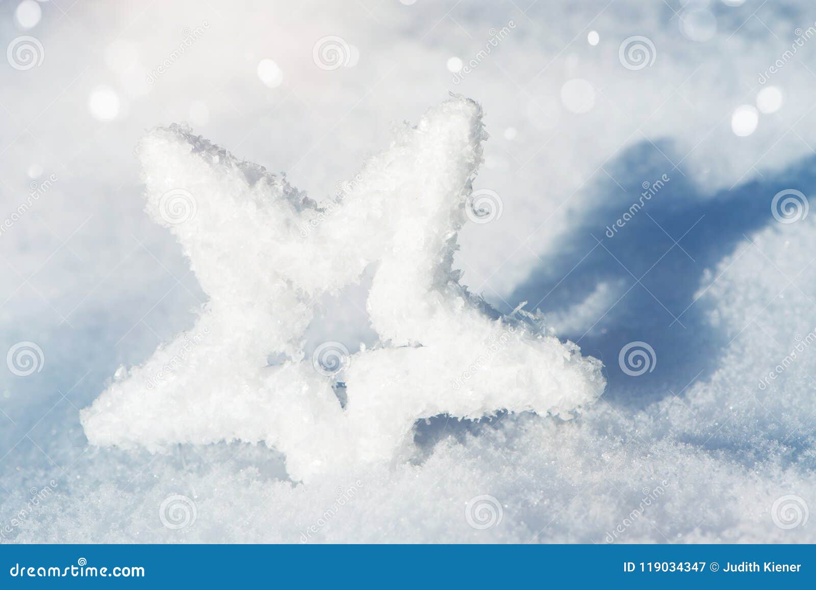Snow star in the snow stock image. Image of christmas - 119034347