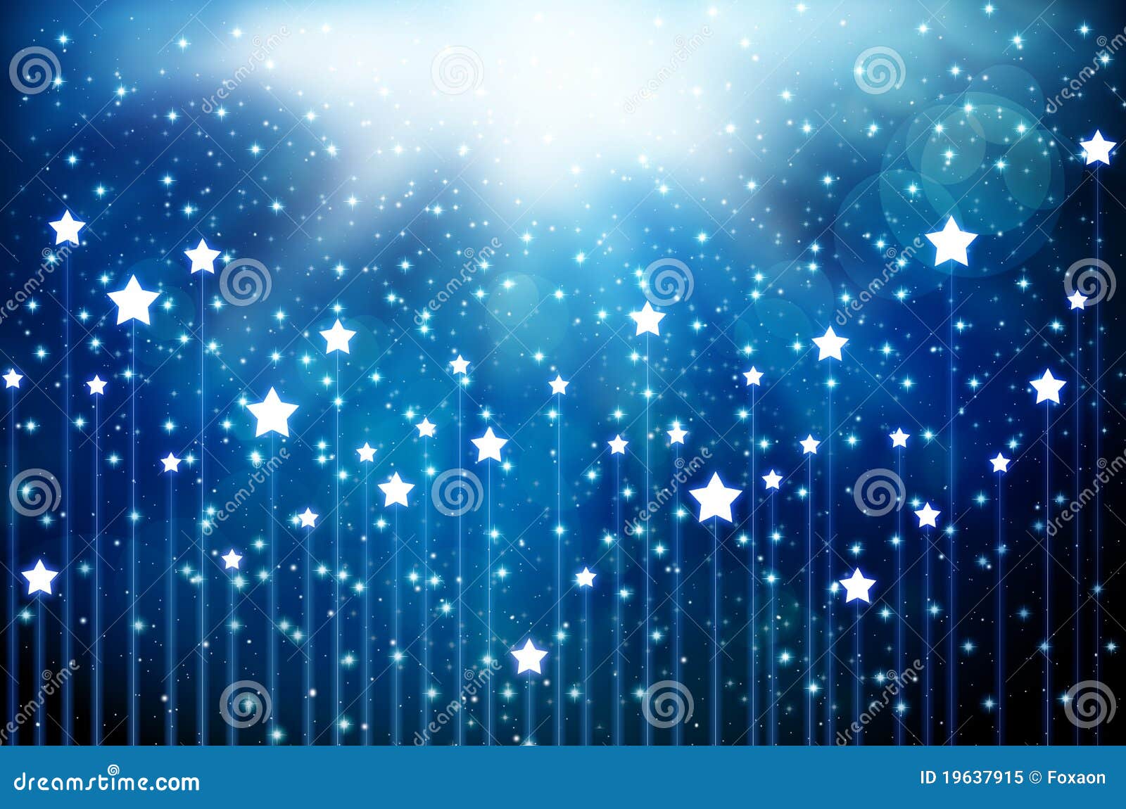 Snow And Stars Are Falling On The Background Royalty-Free Stock ...